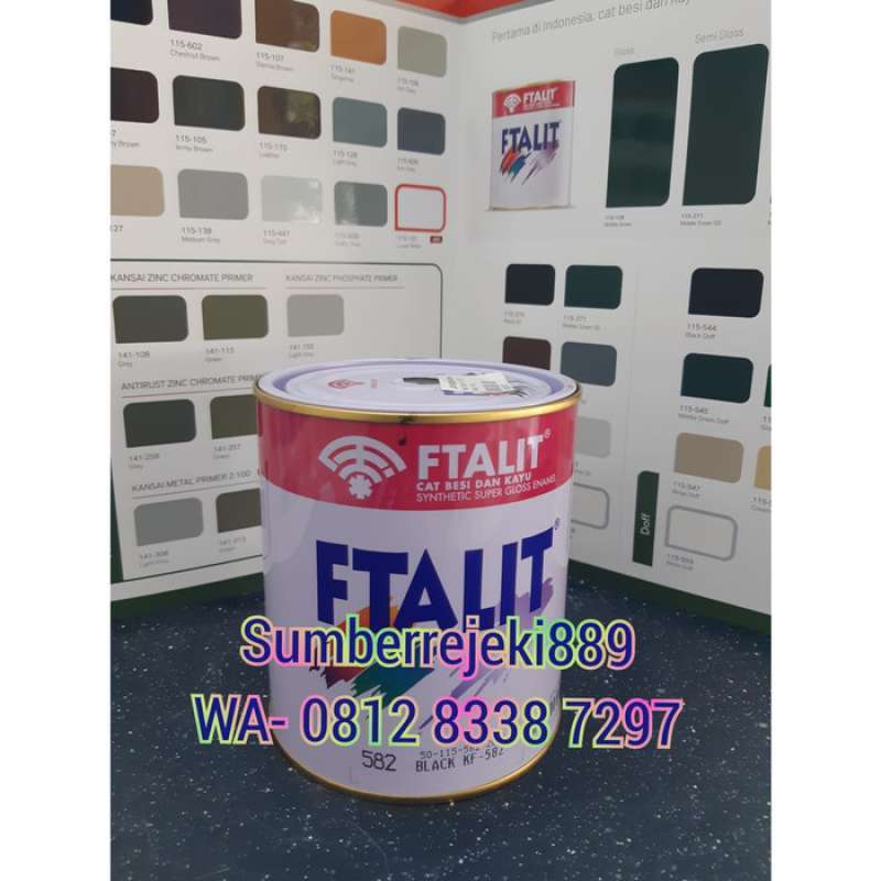 Promo Kansai Ftalit Gloss 1kg / Cat Kayu Dan Besi - 275 Black Sg Diskon ...