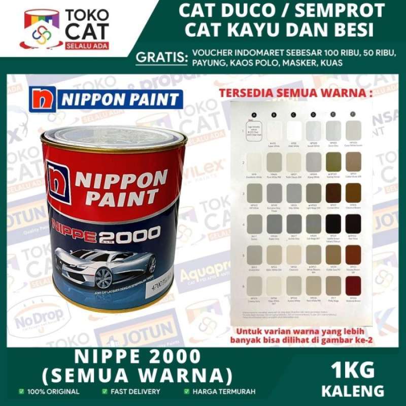Promo Cat Duco Nippe 2000 Warna Hitam Doff / Black Matt Kode 480d - 1 Liter Diskon 50% Di Seller ...