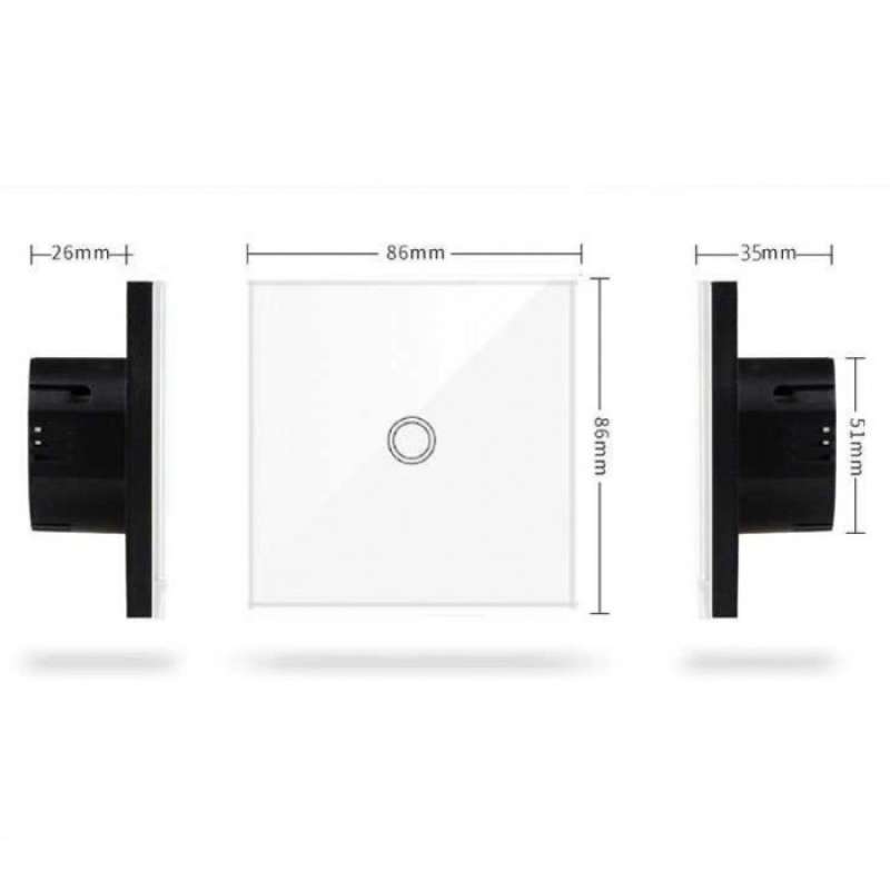 Promo Saklar Lampu Sentuh Dinding Wall Switch Touch Sensor Led Light ...