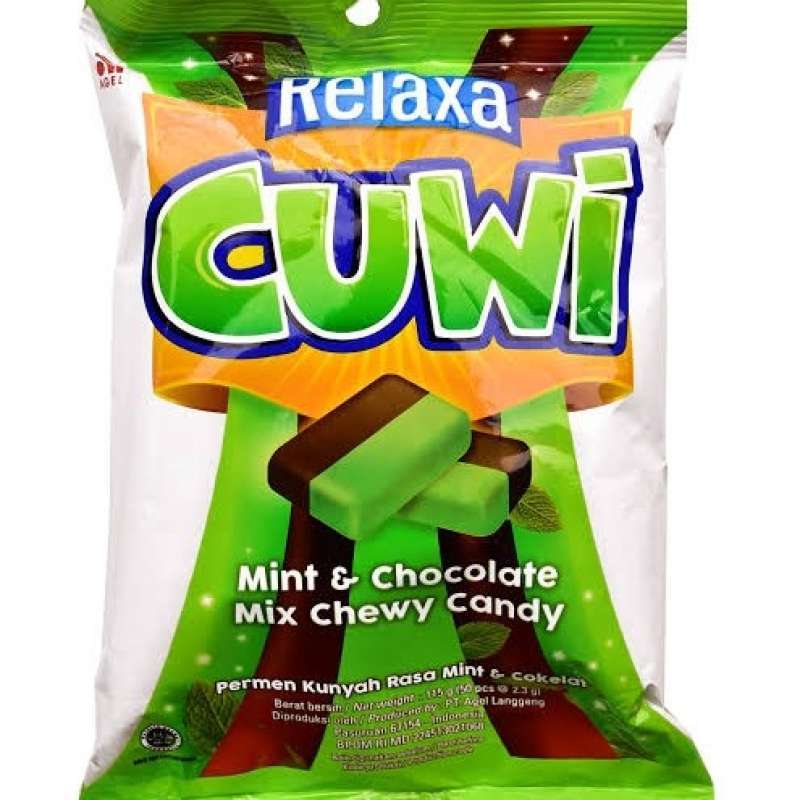 Jual Relaxa cuwi mint & chocolate mix chewy candy Bag | permen kunyah ...