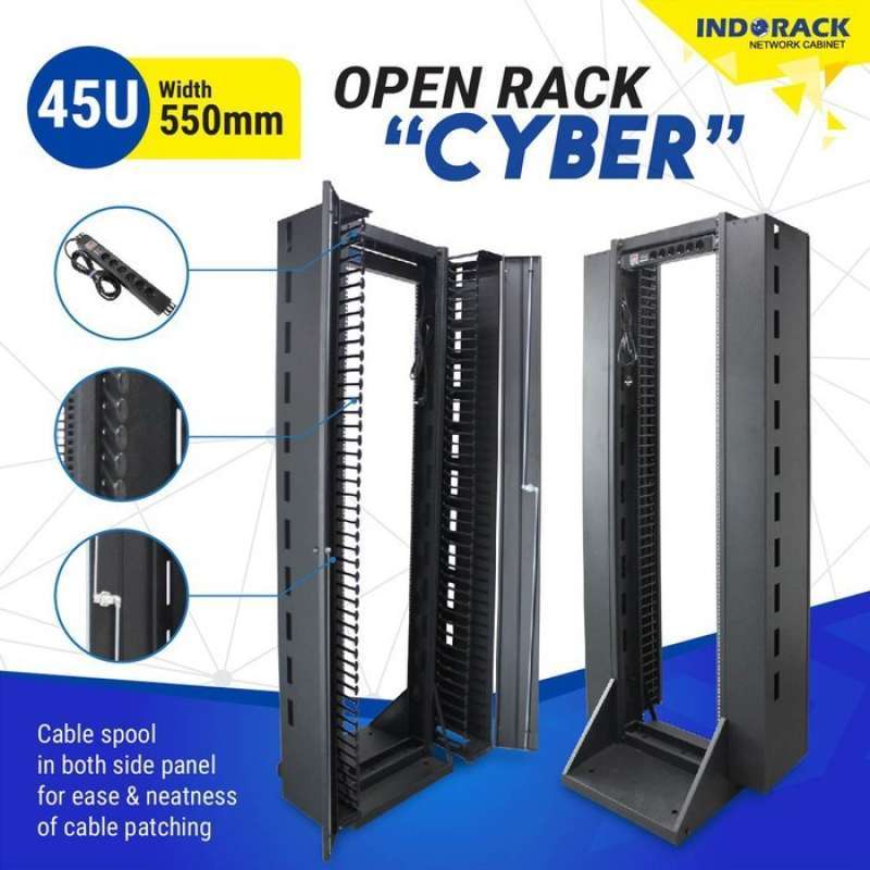 Promo Open Rack 19 Orc45 45u Cyber - Indorack Server Orc Series Diskon ...