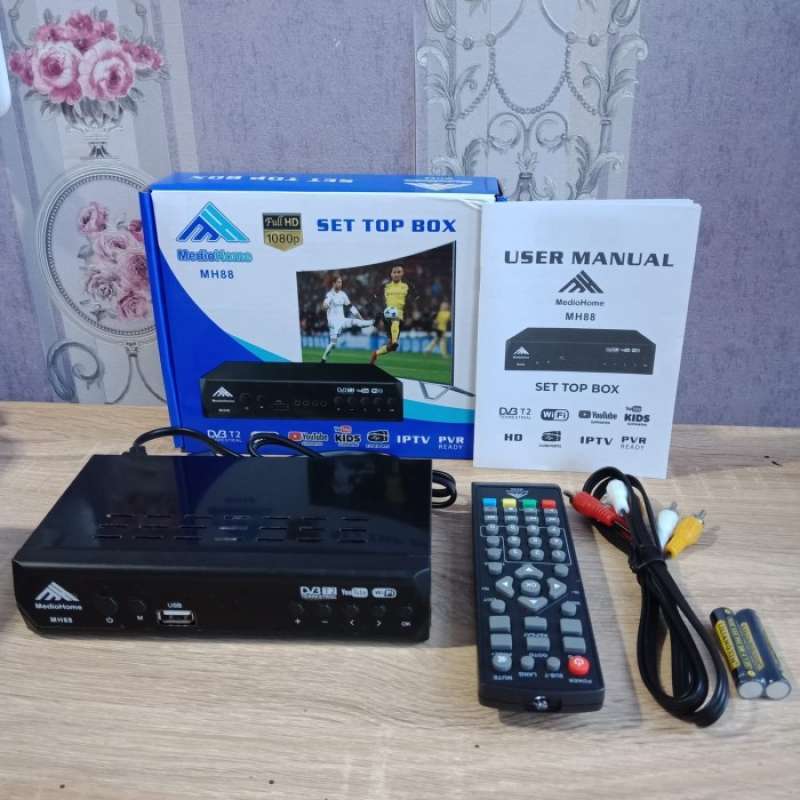 Promo Os Konverter Tv Analog / Set Top Box Tv Digital Dvb T2 / Penerima Siar Diskon 38% Di ...