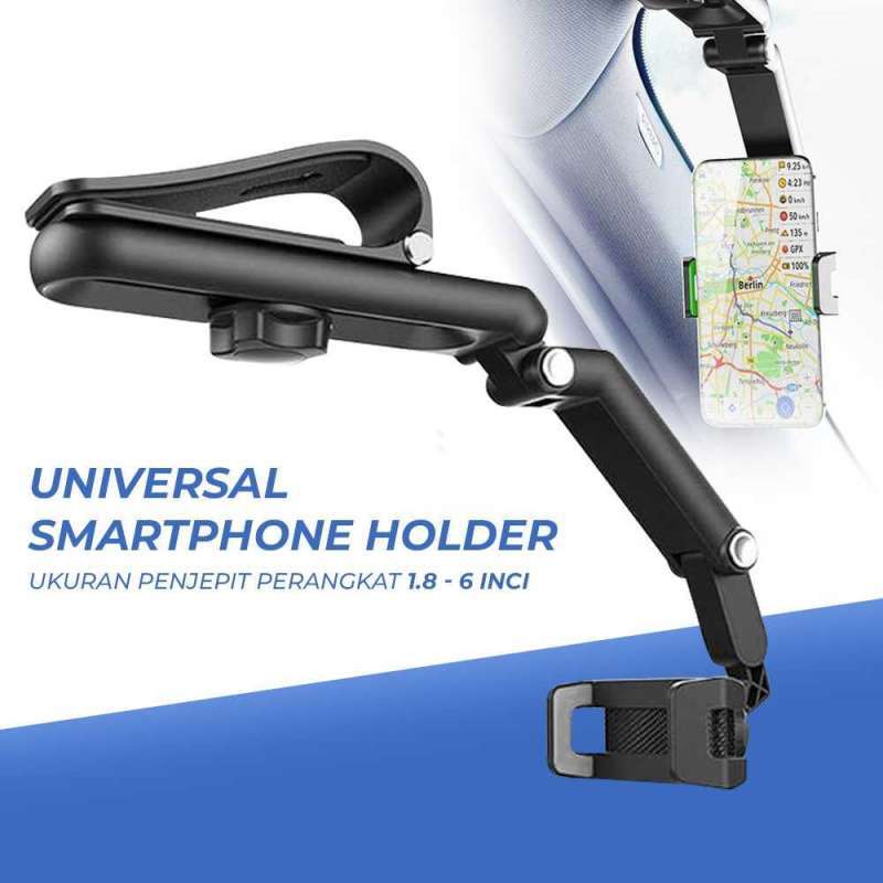 Jual Alloet Universal Smartphone Car Holder Sun Visor 360 Degree Zy210 ...