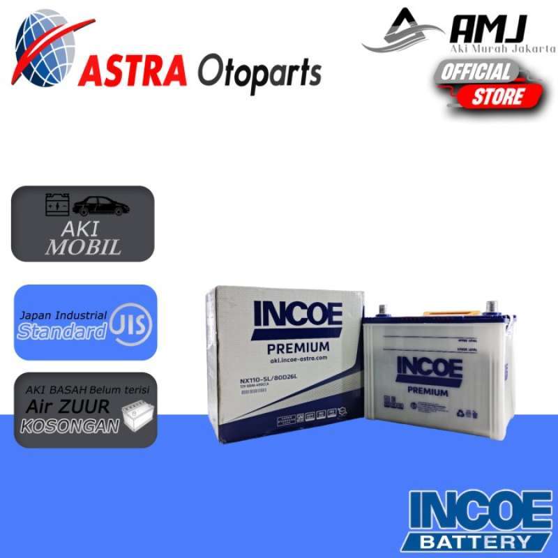 Promo Aki Mobil D Max Incoe Premium 80d26l Aki Basah 12v / 70ah Baru ...