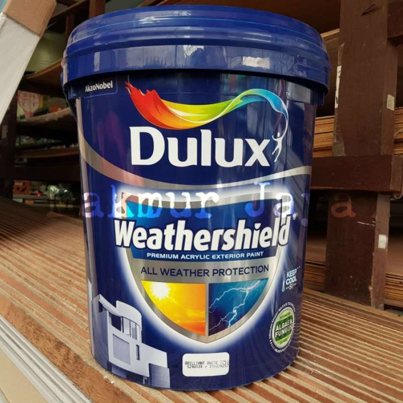 Promo Dulux Weathershield Brilliant White 2290m 20l Cat Tembok