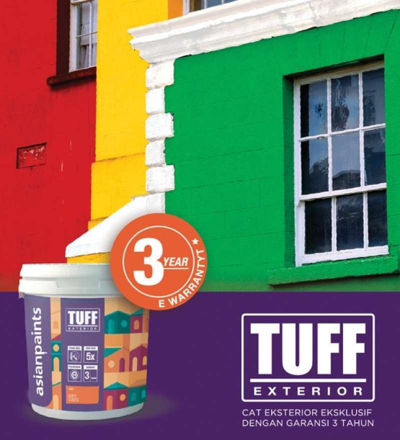 Promo Cat Tembok Asian Paint Tuff Exterior 20 Kg Warna Oplos Spesial ...