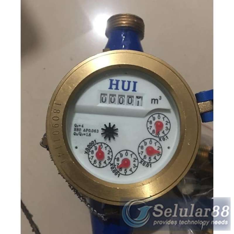 Promo Hui 1 Inch Water Meter Pengukur Meteran Air Flow Original Ori ...