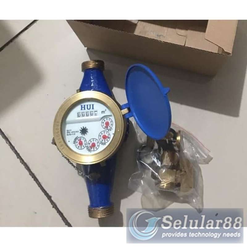 Promo Hui 1 Inch Water Meter Pengukur Meteran Air Flow Original Ori ...