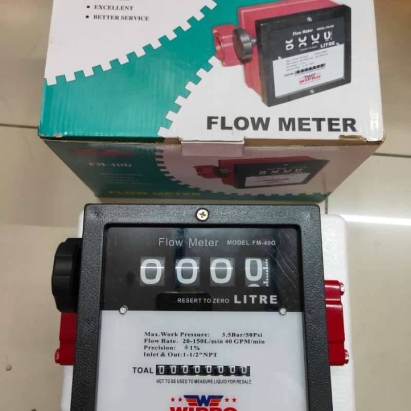 Promo Flow Rite/flow Meter Solar 1.5 4digit Type Fm-40g Diskon 33% Di ...