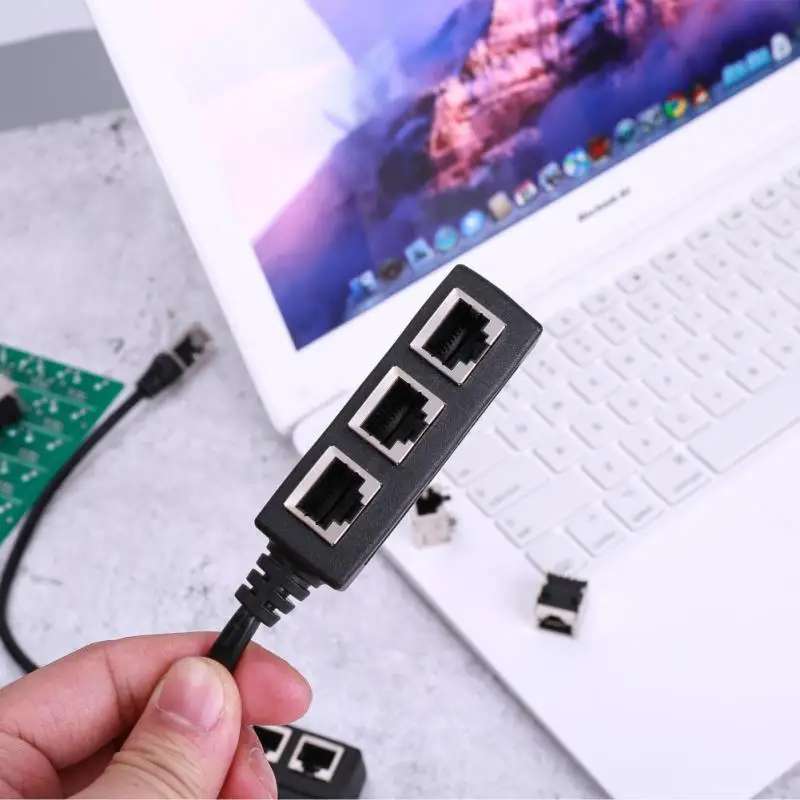 Jual Splitter Rj45 Lan Ethernet Network Connector Hub 3 Port Di Seller ...