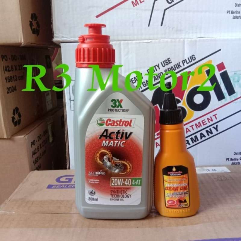 Promo Paket Oli Castrol Matic Activ 0.8l 20w/40 Plus Gardan Petroasia ...