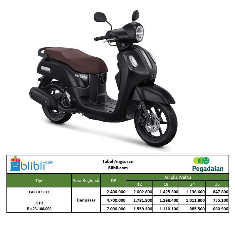 Jual Pegadaian - [dp] Yamaha Fazzio Lux Sepeda Motor [otr Denpasar] Di ...