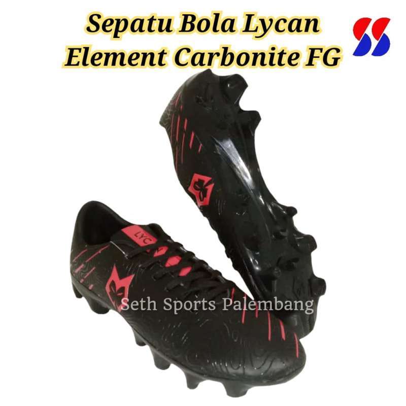 Jual Sepatu Bola Lycan Element Carbonite Fg - Black / Red Di Seller ...
