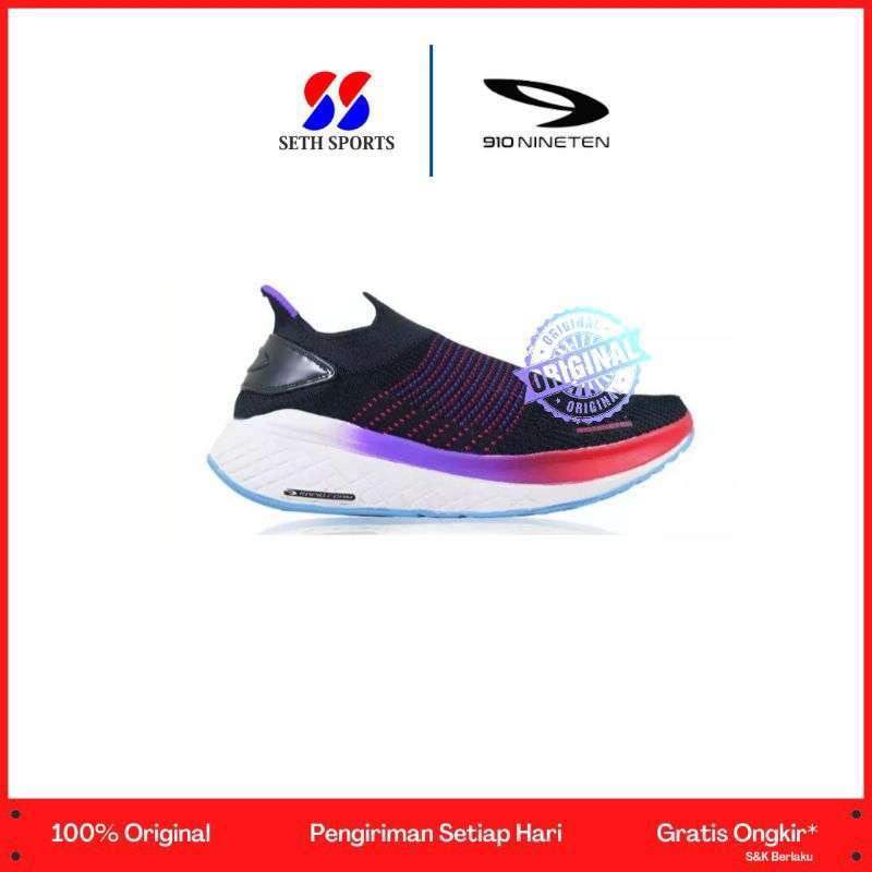 Jual Sepatu Running 910 Nineten Yuka Accel Addiction Original - Hitam ...