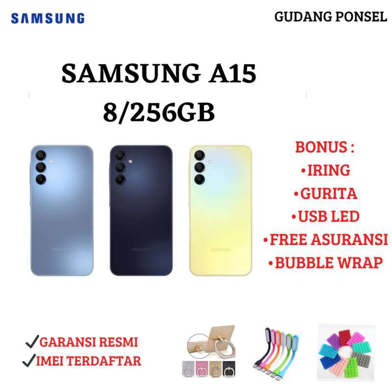 Promo Samsung Galaxy A15 8/256gb Garansi Resmi + Bonus - Blueblack Diskon 14% Di Seller Gudang ...