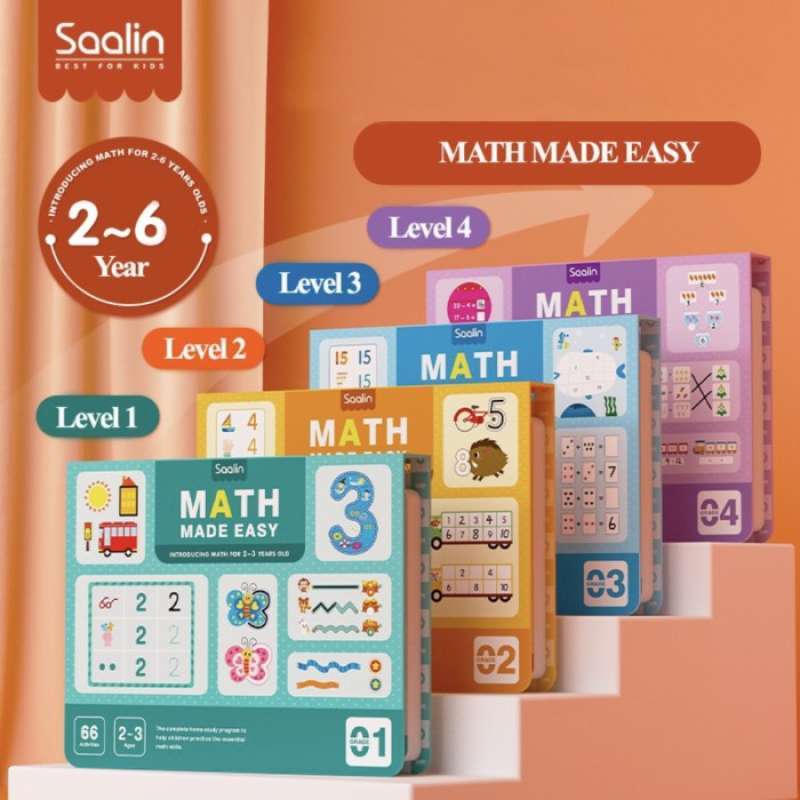 Promo Saalin Math Made Easy Level Lvl 1 2 3 4 Mathematical Thinking ...