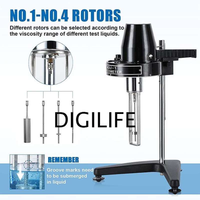 Promo Rotary Viscometer Ndj1 Analog Viscosity Tester Viskometer Ndj-1 ...