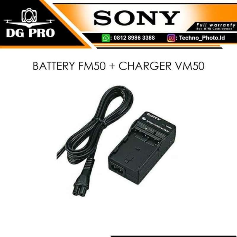 Promo Battery Fm50 + Charger Vm50 - Baterai Fm 50 Plus Charger Diskon ...