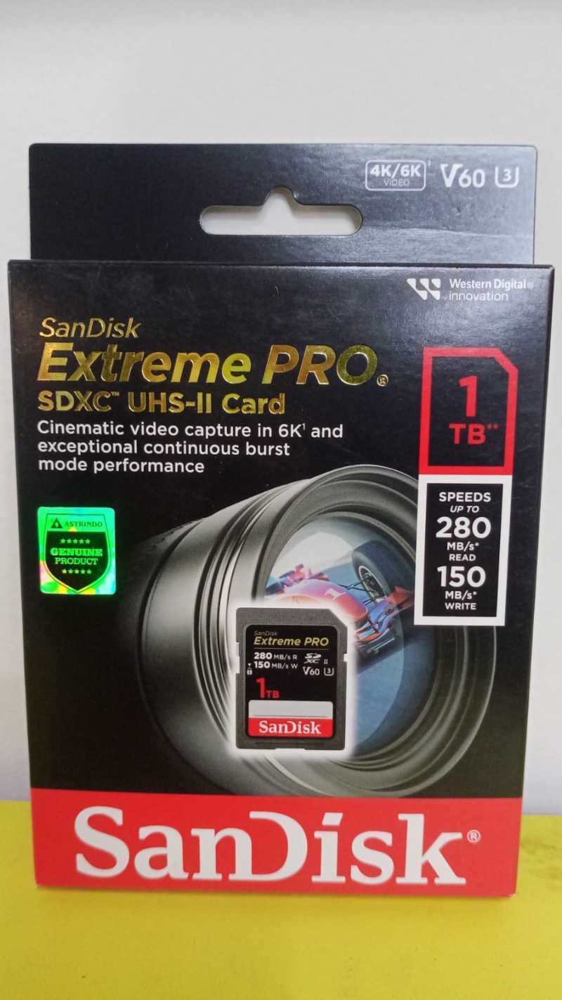 Jual Sandisk Sd Card Extreme Pro Sdxc Uhs-ii U3 4k/6k 1tb - 280mbps Di ...