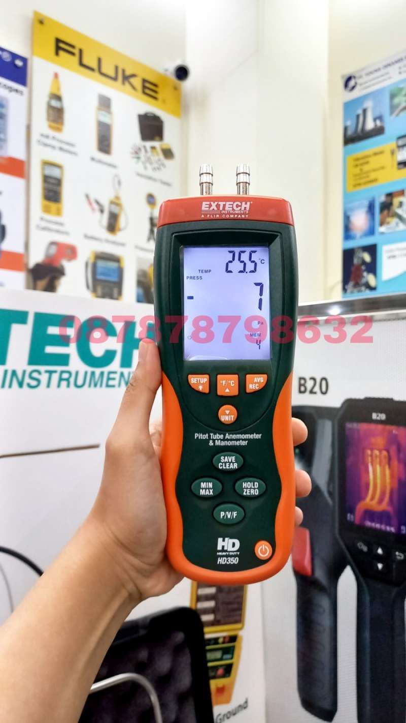 Promo Pitot Tube Anemometer + Differential Manometer Extech Hd350 ...