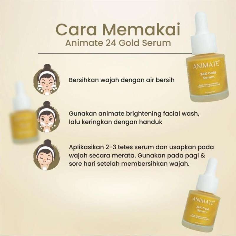 Promo Animate 24k Gold Serum 20 Ml - Anti Aging Diskon 30% Di Seller ...