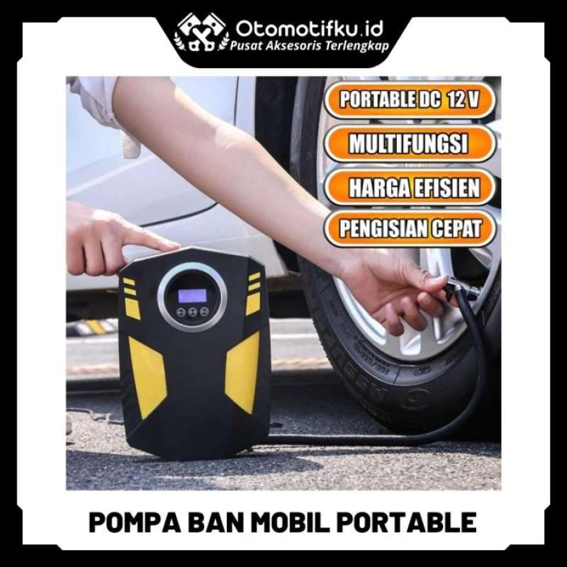 Jual Pompa Mobil Portable Inflator Ban Mobil Elektrik Serbaguna Lcd ...