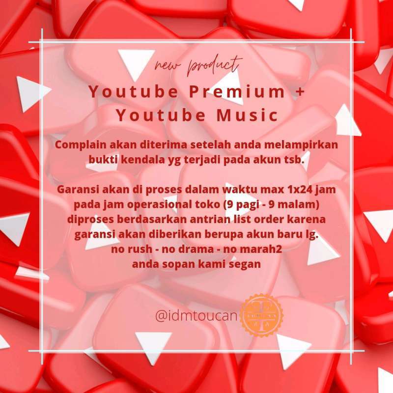 Promo Youtube Premium 3 Bulan + Youtube Music Diskon 10% Di Seller ...