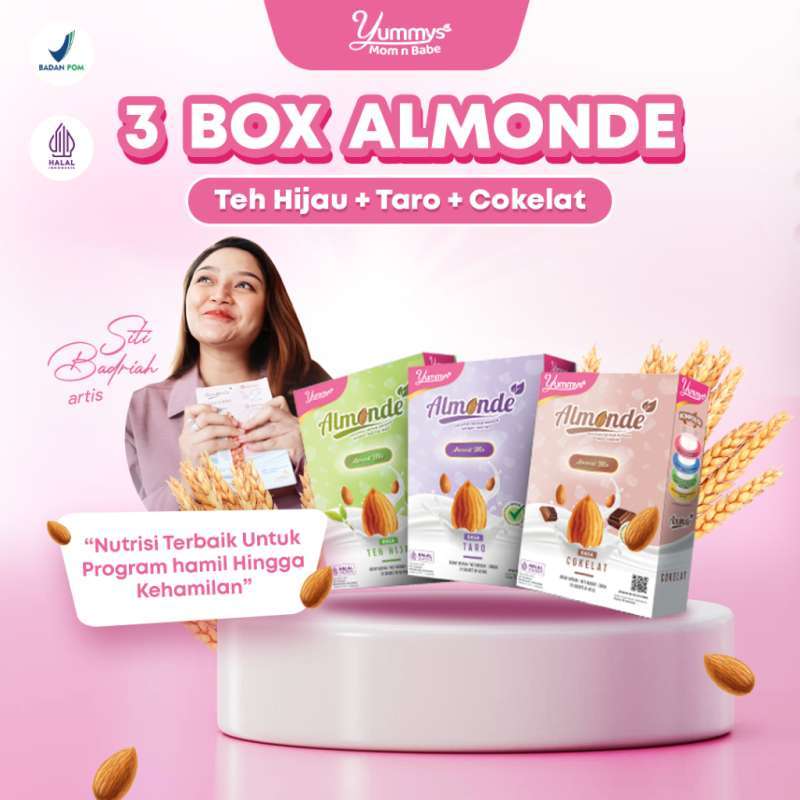 Jual Yummysalmond Almonde Susu Almond Program Hamil Hingga Trimester 2 ...