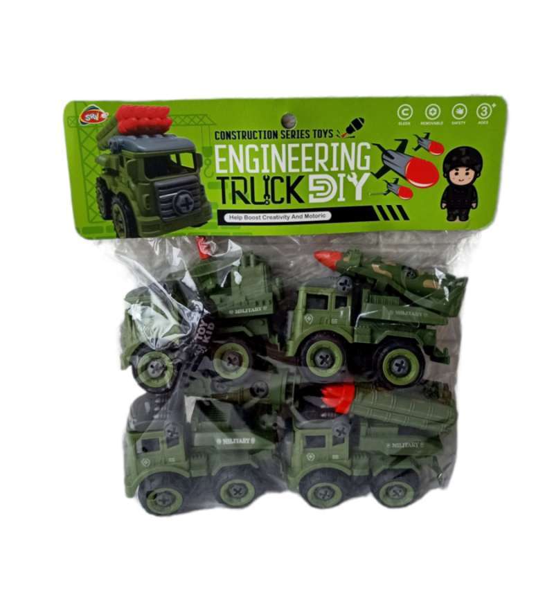 Promo Mainan Mobil Tentara Engineering Truck Diskon 31% Di Seller ...