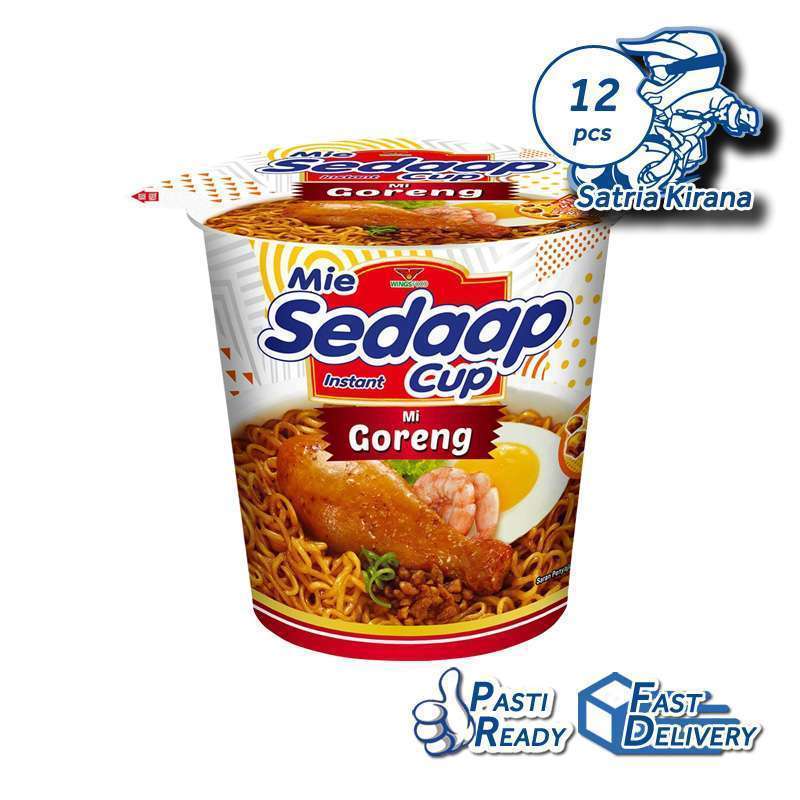 Promo Sedaap Goreng Mie Instant Cup [12 Pcs | 1 Karton] Mi Sedap Gelas ...