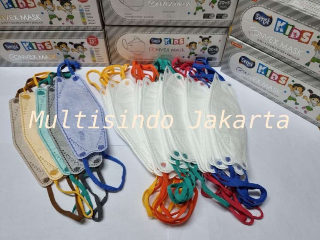 Promo Masker Sensi Convex Kids 5ply / Kf94 Anak / Masker Anak Medis ...