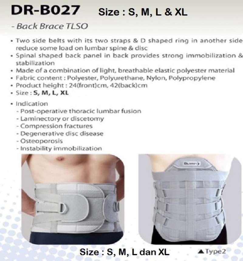 Promo Dr. Med (dr-b027) - Back Brace Tlso Diskon 23% Di Seller Devide Store - Cengkareng Barat ...