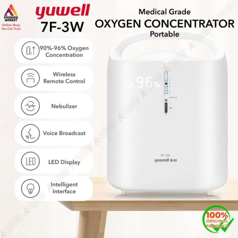 Promo Yuwell 7f-3w Oxygen Concentrator Medical Generator Oksigen Diskon ...