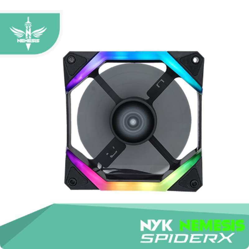Promo Spider X Shape Fan Casing 12cm Led Rgb Illumination Fan Case ...