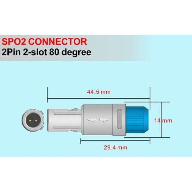 Promo Spo2 Lemo Connector,2 Pin 80 Degree Konektor Diskon 23% Di Seller ...