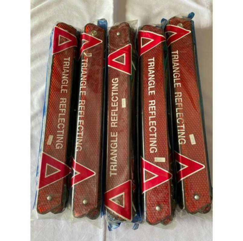 Promo Red Triangle Warning Reflector Safety Stop Sign Reflector Signal ...