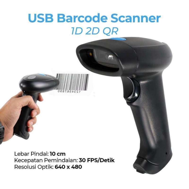 Jual Usb Barcode Scanner 1d 2d Qr Yk-mk30 Jasa Pembuatan Qris Cetak Stiker Dan Aplikasi Buat ...