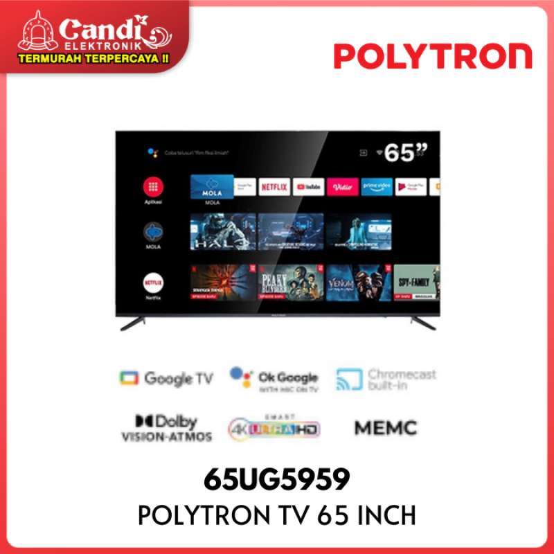 Jual Polytron 4k Ultra Hd Gooogle Tv 65 Inch Smart Cinemax Series ...