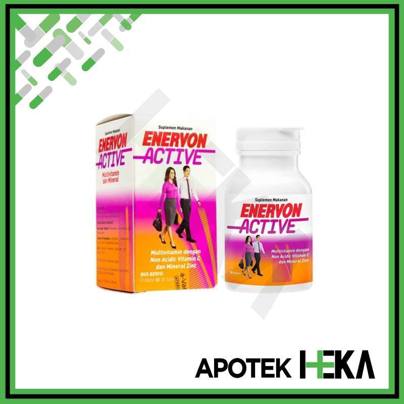 Jual Enervon Active Botol Isi 30 Tablet - Suplemen Vitamin C Di Seller ...