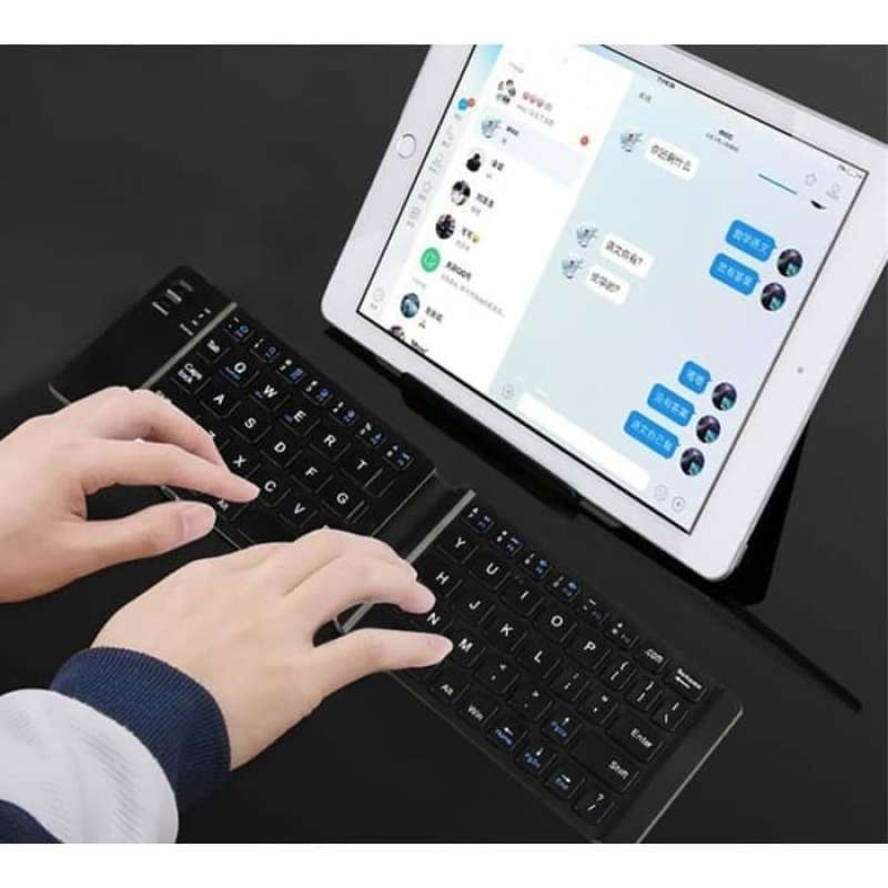 Promo Keyboard Bluetooth Portable Wireless Lipat Praktis For Pc Ios ...