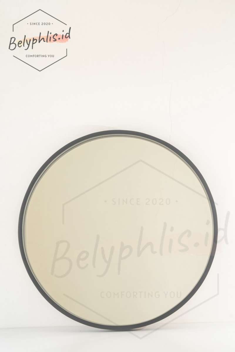 Promo Cermin Kayu Jati Bulat 60 Cm | Cermin Rias | Cermin Dinding Frame ...