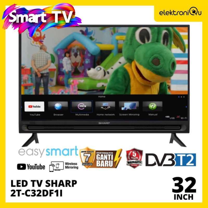 Jual Promo Led Tv Sharp 2t-c32df1i Smart Tv Sharp 32 Inch Hd Ready Hdr-new 2022 - Luar Tegal ...