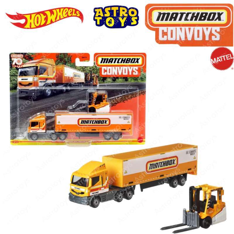 Jual Matchbox Convoys Truck Mbx Cabover & Mbx Box Trailer Original ...