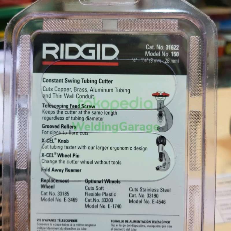 Promo Ridgid 31622 Constant Swing Tubing Cutter Diskon 50% Di Seller ...