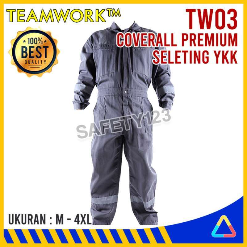 Promo Tw03 Teamwork Coverall Big Size Wearpack Kerja Diskon 23% Di Seller Darmaroca - Cengkareng ...