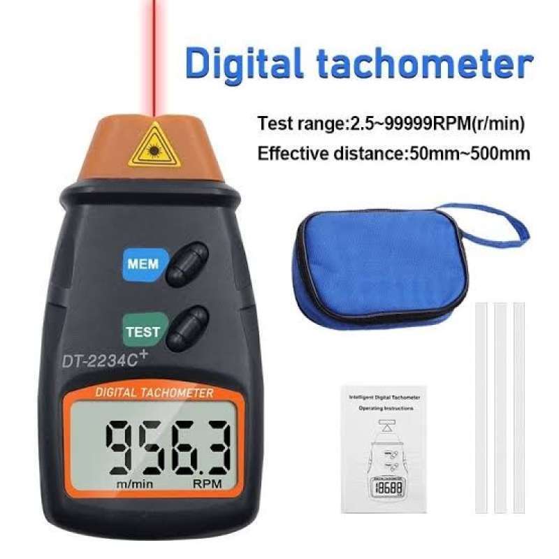 Promo Digital Tachometer Rpm Laser Tester Speed Dt-2234c Diskon 23% Di ...