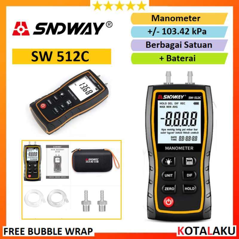 Promo Digital Manometer Digital Pressure Gauge Sndway Sw 512 C Diskon ...
