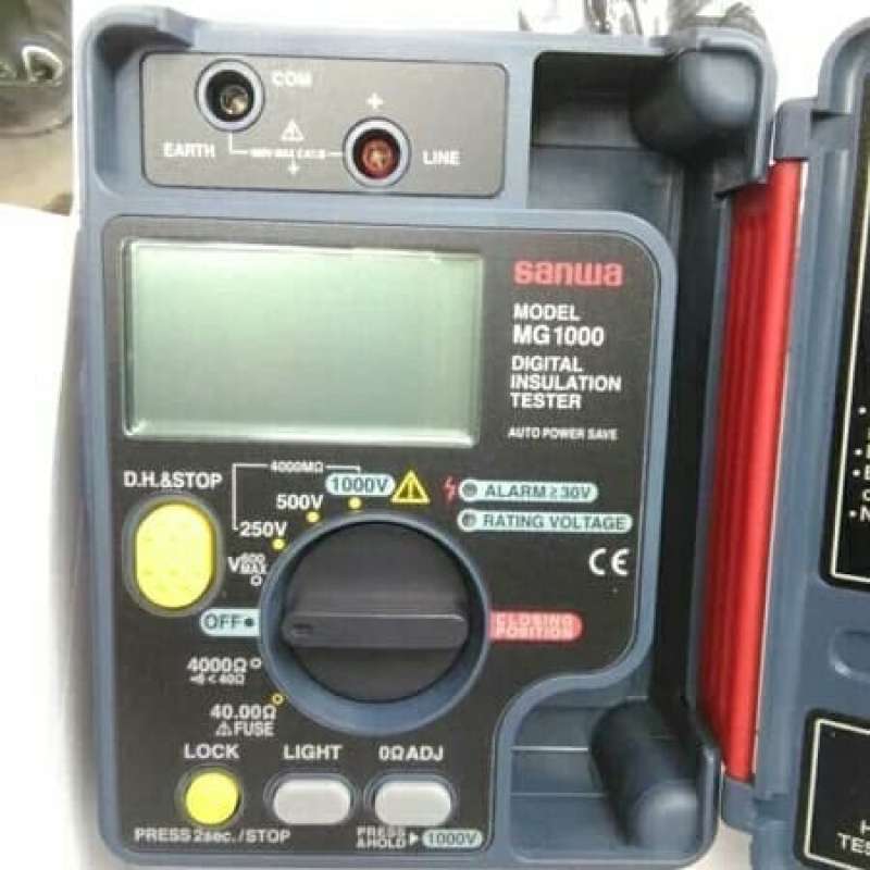 Promo Sanwa Mg1000 Insulation Resistence Tester Megger 1000v 1kv Mg ...