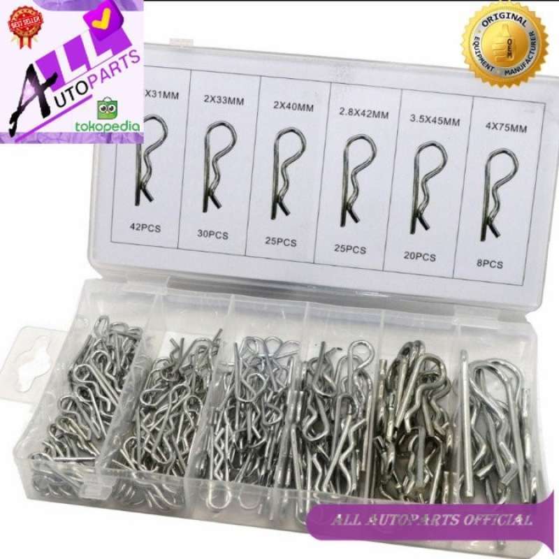 Promo Mo Cotter Pin Split Pen R Baja Galvanis 150 Pcs Diskon 23% Di ...