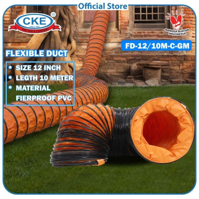 Promo Selang Fleksibel Cke C-gm 12 Inch 10 Meter Selang Blower Duct ...